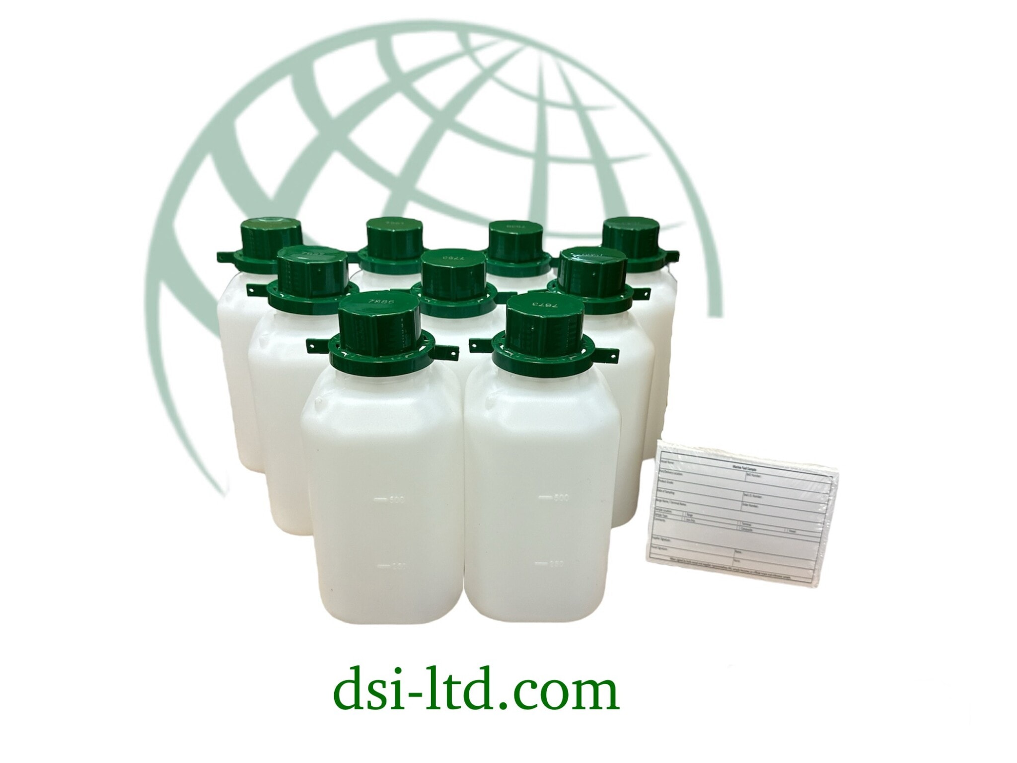 80 x 750ml Fuel/Oil Sample Bottle Pack with Numbered Caps and Labels ...